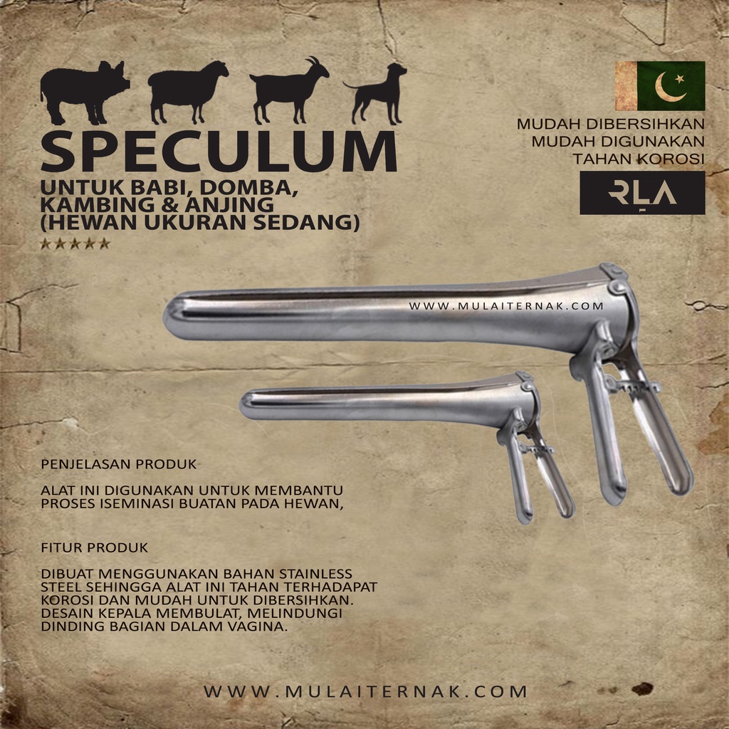 Jual Spekulum Domba - Kambing - Anjing - Speculum - Inseminasi Buatan - Keluh - Alat Potong Kuku ...