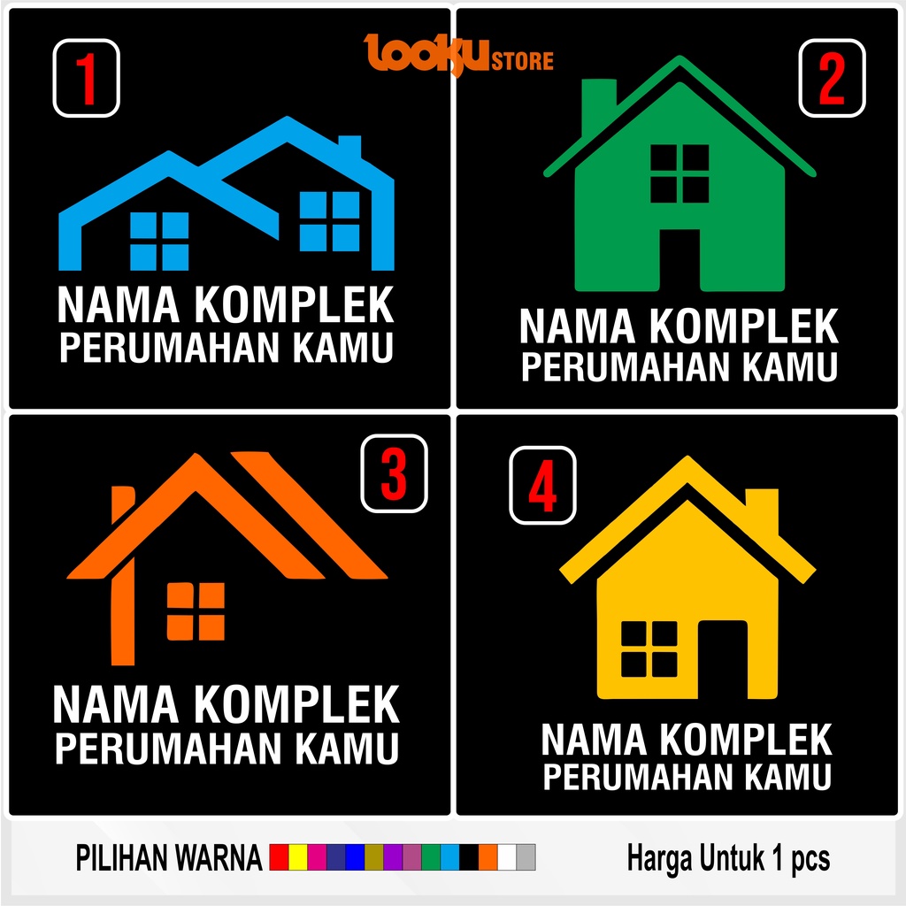 Jual Stiker Cutting Sticker Motor Mobil / Tanda Komplek Perumahan 2 ...