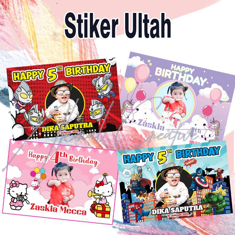 Jual Stiker Ultah Birthday Stiker Box Nasi stiker bento | Shopee Indonesia