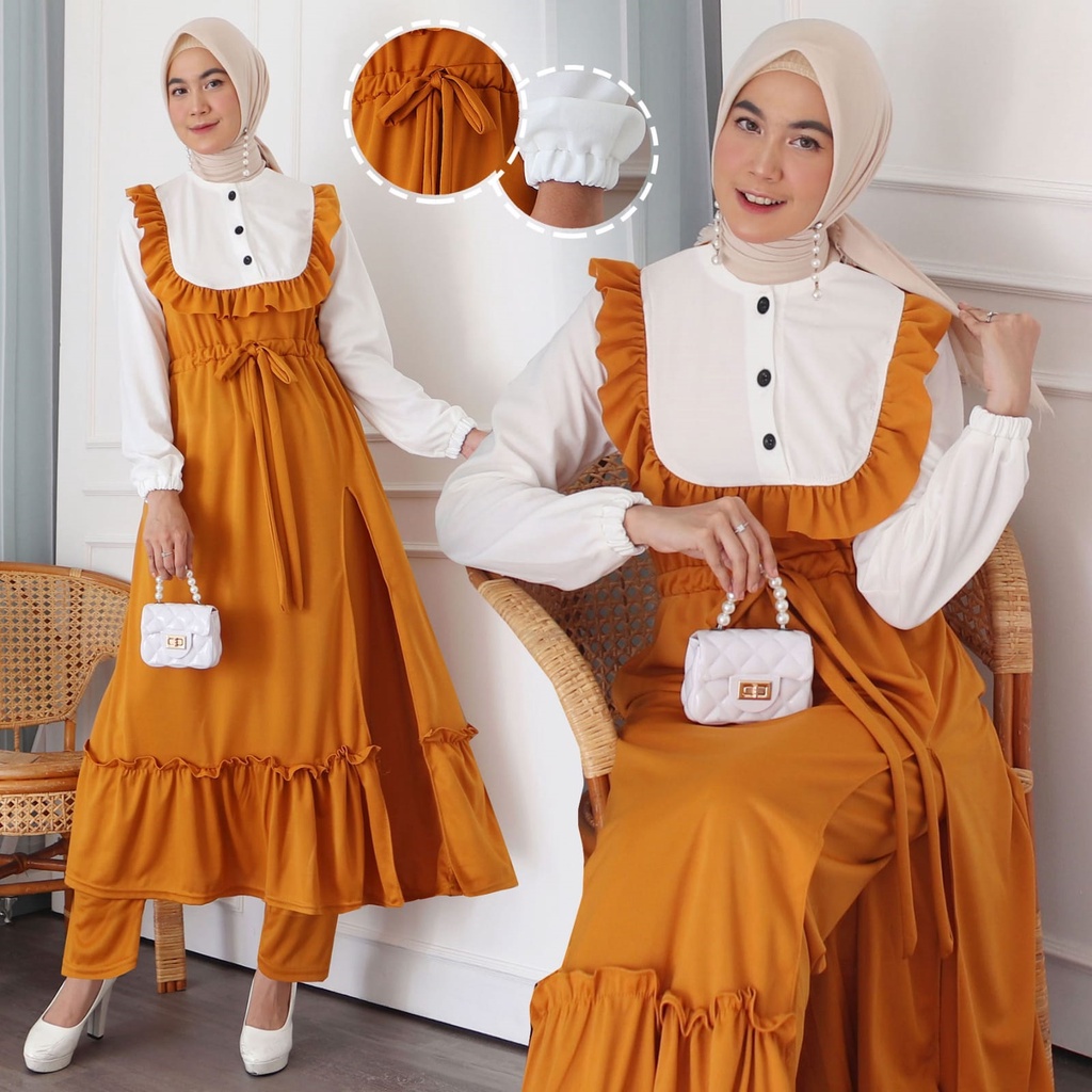 Jual JONKA FASHION - Setelan Gamis Celana Namira (Tidak Termasuk Hijab ...