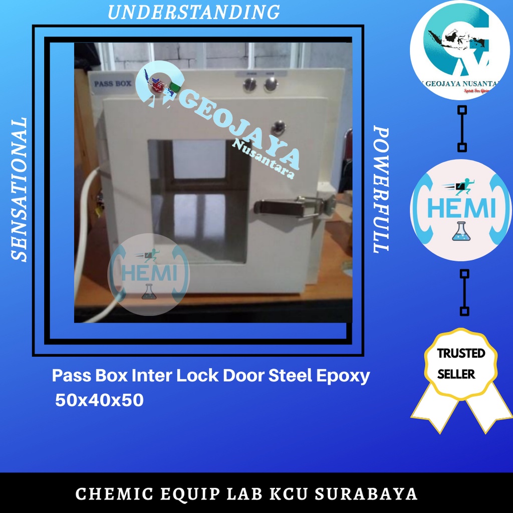 Jual Pass Box Inter Lock Door Steel Epoxy 50x40x50 | Shopee Indonesia