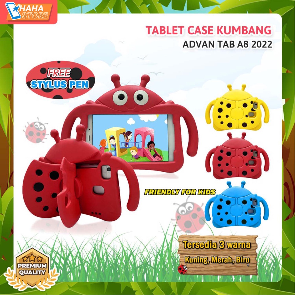 Jual Kid Case Kumbang Advan Tab A8 2022 8.0 inch Soft Casing Mainan ...