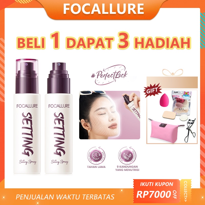 Jual Focallure #PerfectLock Hydrating Oil Control Makeup Setting Spray ...
