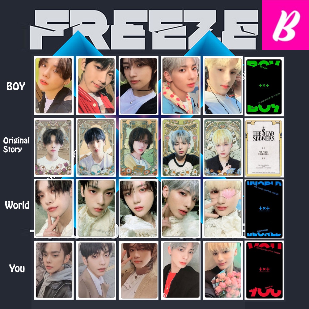 Jual TXT FREEZE ALBUM WORLD BOY YOU VER. PHOTOCARD UNOFFICIAL | Shopee ...