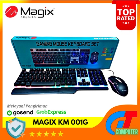 Jual Keyboard Mouse Gaming Magix KM 001G | Shopee Indonesia