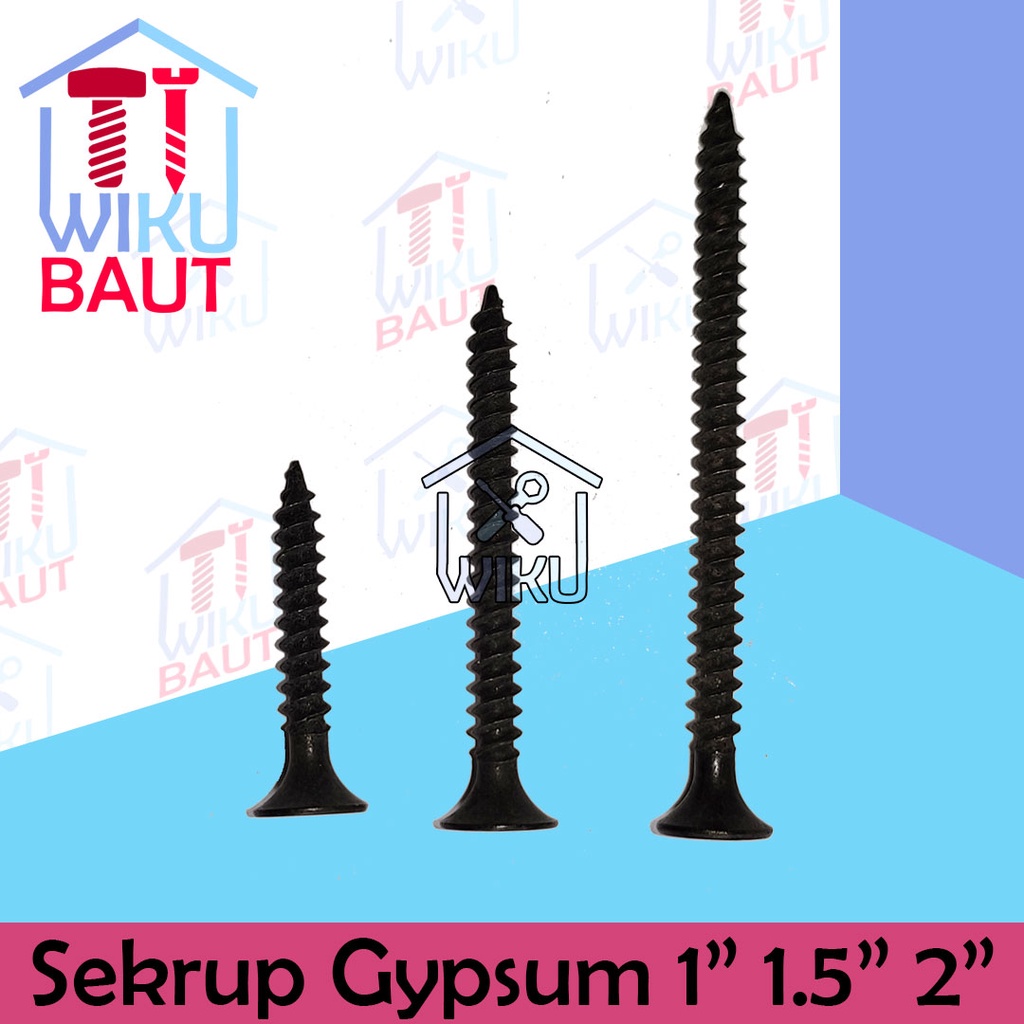 Jual Skrup Gipsum Sekrup Gypsum 6 x 1" 1-1/2" 2" Drywall Screw 2.5cm 3.75cm 5cm | Shopee Indonesia