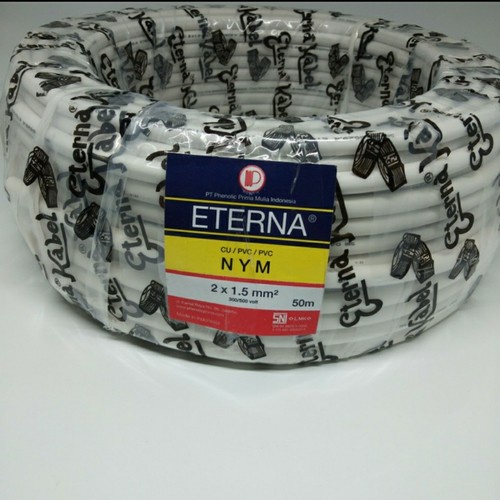 Jual Kabel Listrik Eterna NYM 2x1,5 2x2,5 3x1,5 3x2,5 3x4 50 Meter | Shopee Indonesia
