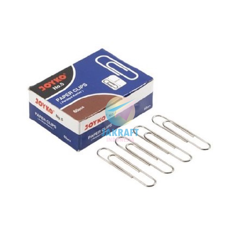 Jual (1 Box Kecil) Trigonal Paper Clips Clip Kertas Besar JOYKO No.5 ...