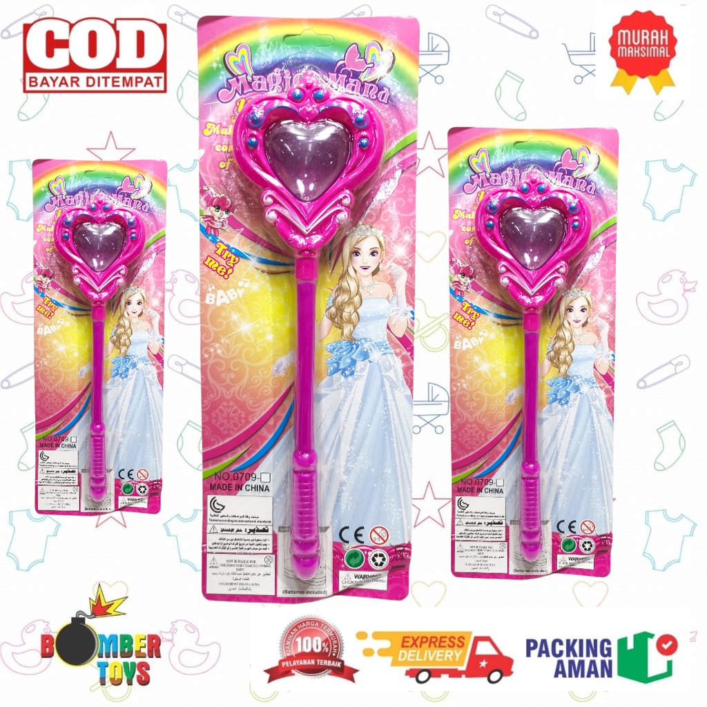 Jual MAINAN ANAK TONGKAT MAHKOTA PERI MAGIC WAND KADO PEREMPUAN PRINCES ...