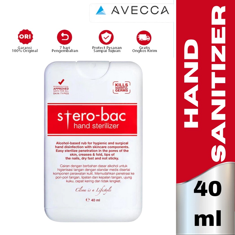 Jual Sterobac Hand Sanitizer 40 ml / Hand Sanitizer | Shopee Indonesia