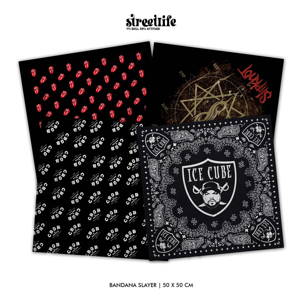 Jual Bandana slayer / Slayer bandana / scraft / slayer motif / bandana ...