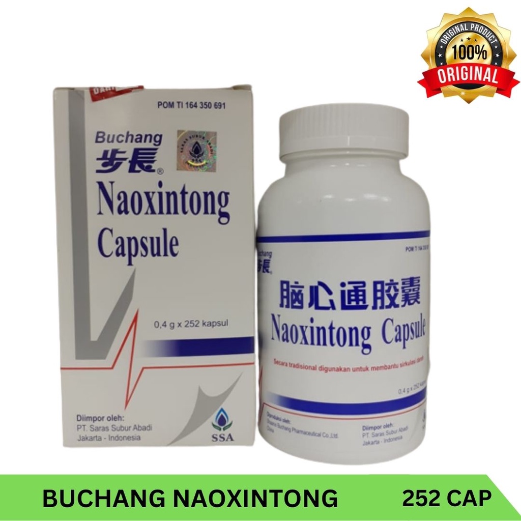 Jual Buchang Naoxintong Botol Isi 252 Capsule Obat Stroke dan ...