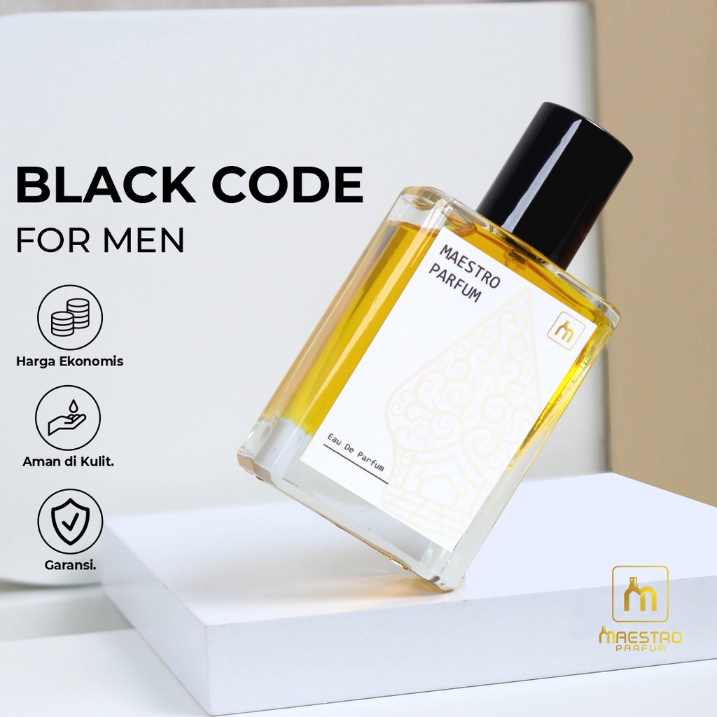 Jual Parfum Pria Black Code Parfume Cowok Maestro Parfum | Shopee Indonesia