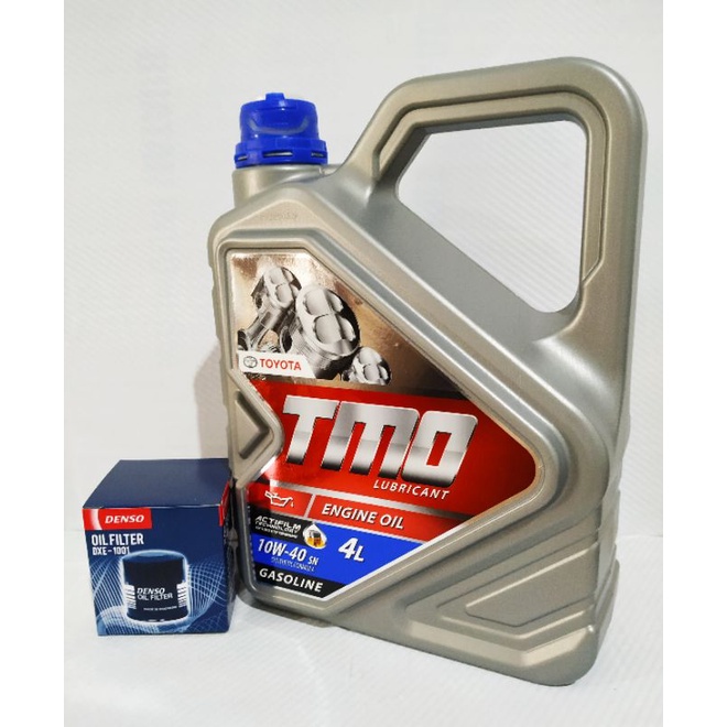 Jual PAKET OLI TMO BENSIN 10W-40 GALON 4L + FILTER OLI DENSO DXE 1001 UNTUK MOBIL AVANZA XENIA ...