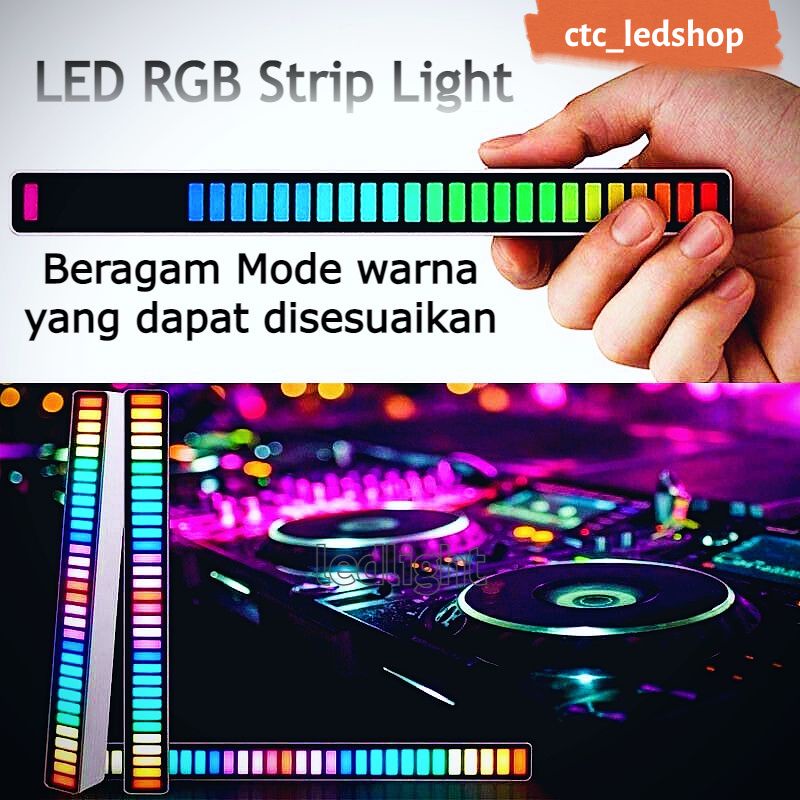 Jual Lampu LED RGB Bar Strip Spektrum Indikator Audio Indikator Musik ...