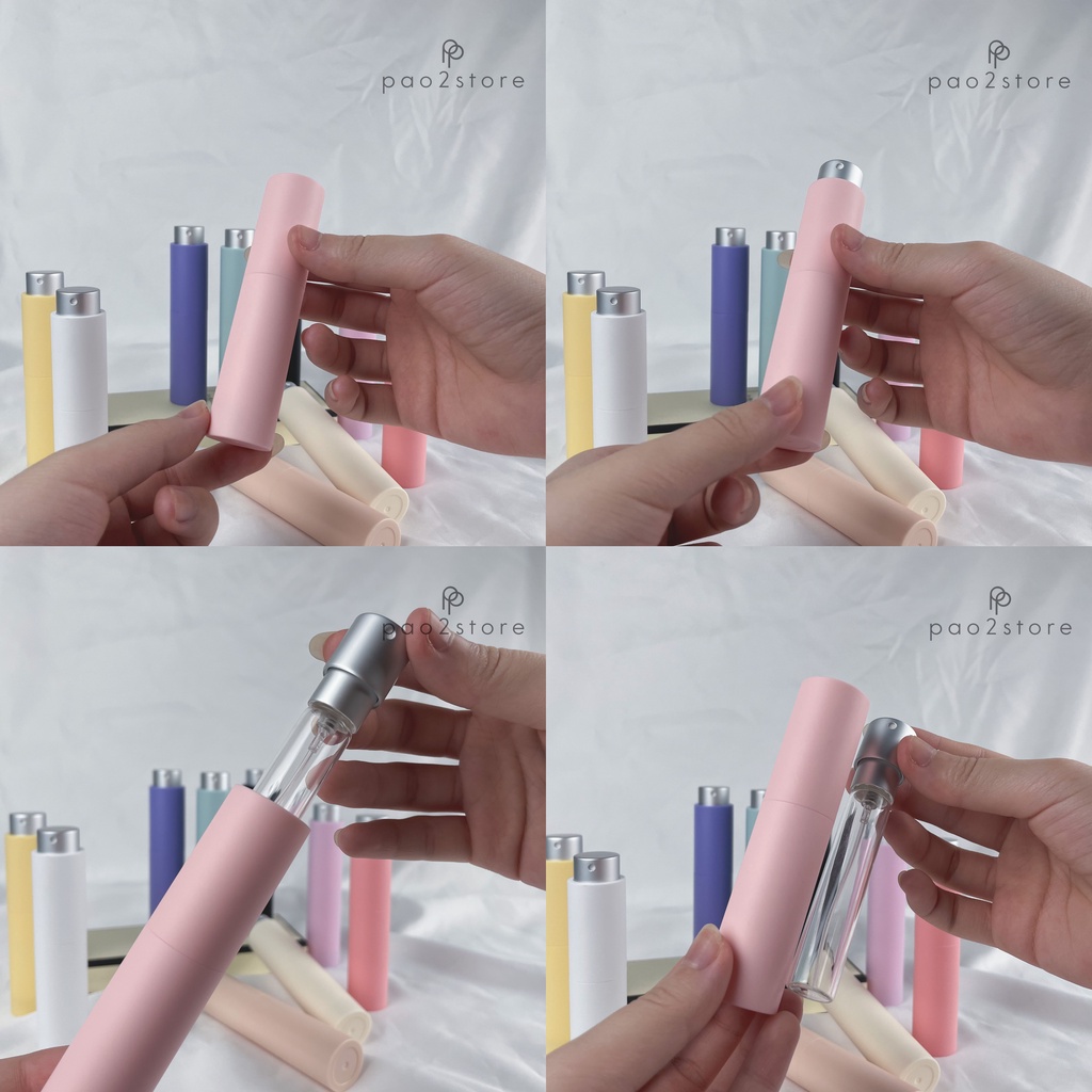 Jual Botol Parfum Twist and Spray 10ml PASTEL Edition - Mini Travel ...