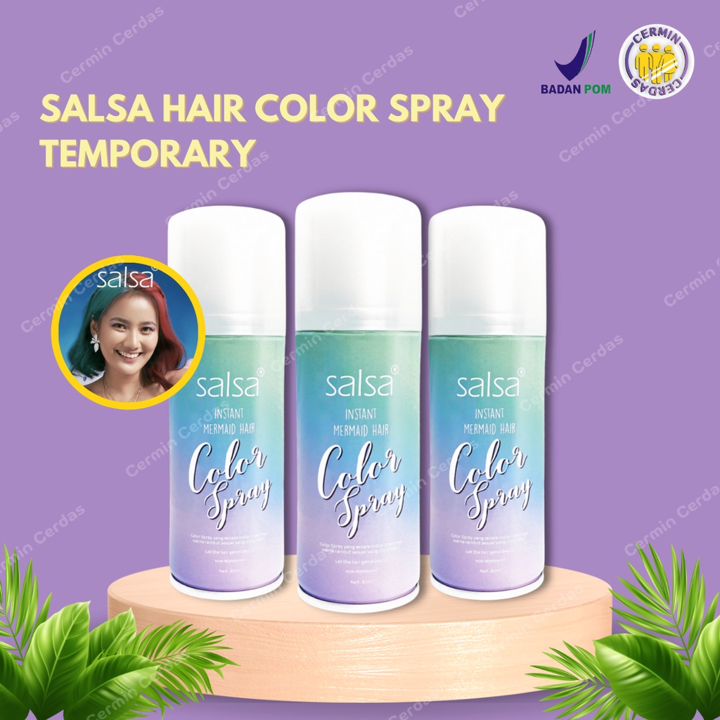 Jual [ SALSA ] Instant Mermaid Hair Color Spray Temporary Pewarna ...
