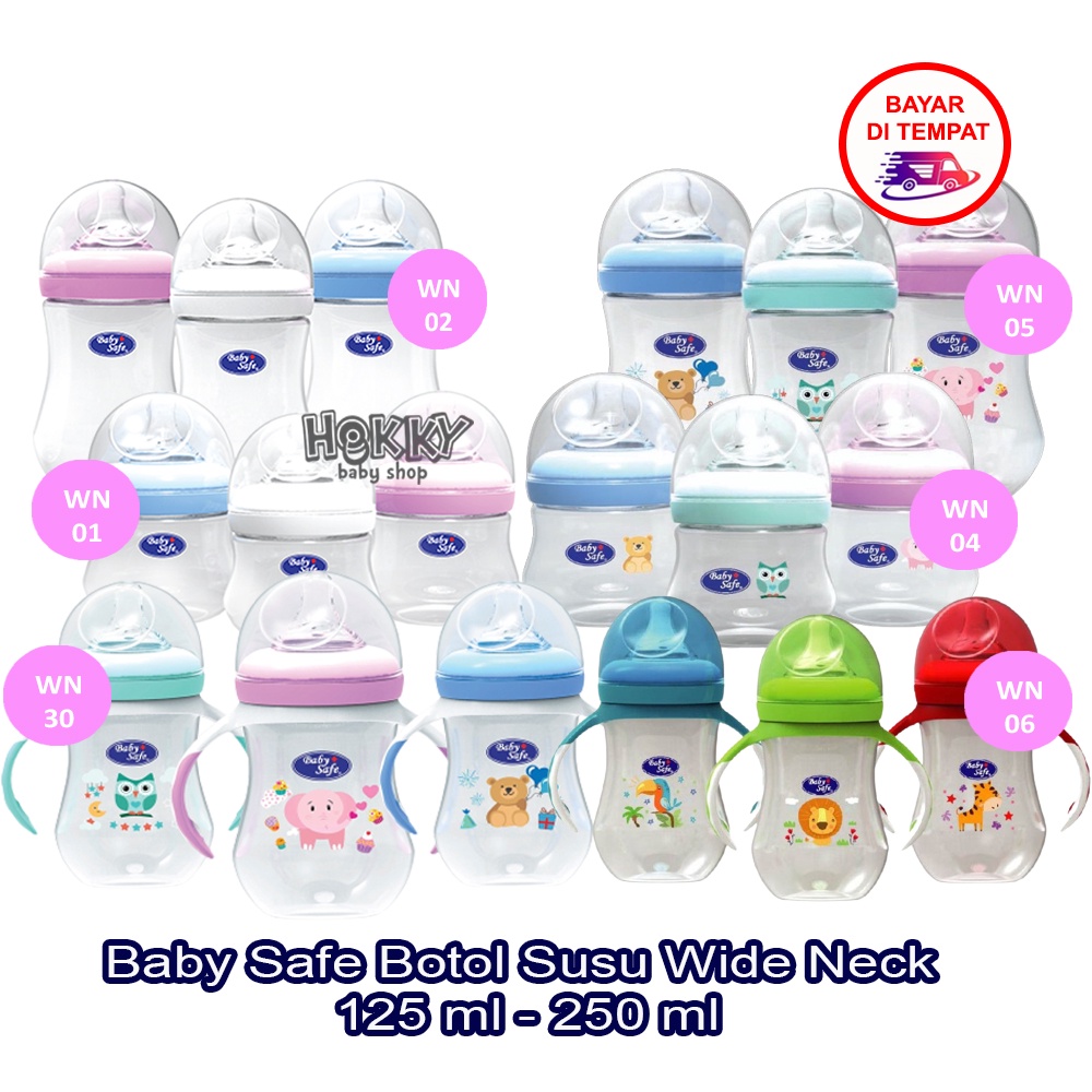 Jual Baby Safe Botol Susu Bayi Wide Neck 125 ml | 250 ml | Botol Dengan ...
