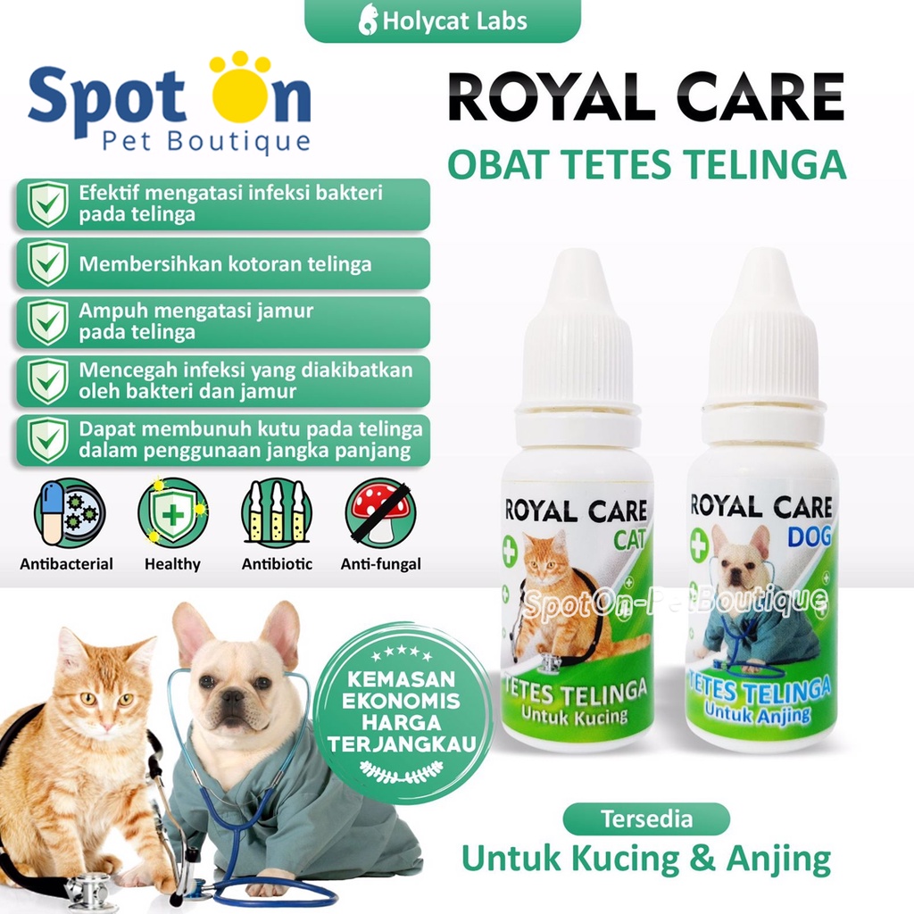 Jual Royal Care Obat Tetes Telinga 10ml | Obat Kucing & Anjing by Royal ...