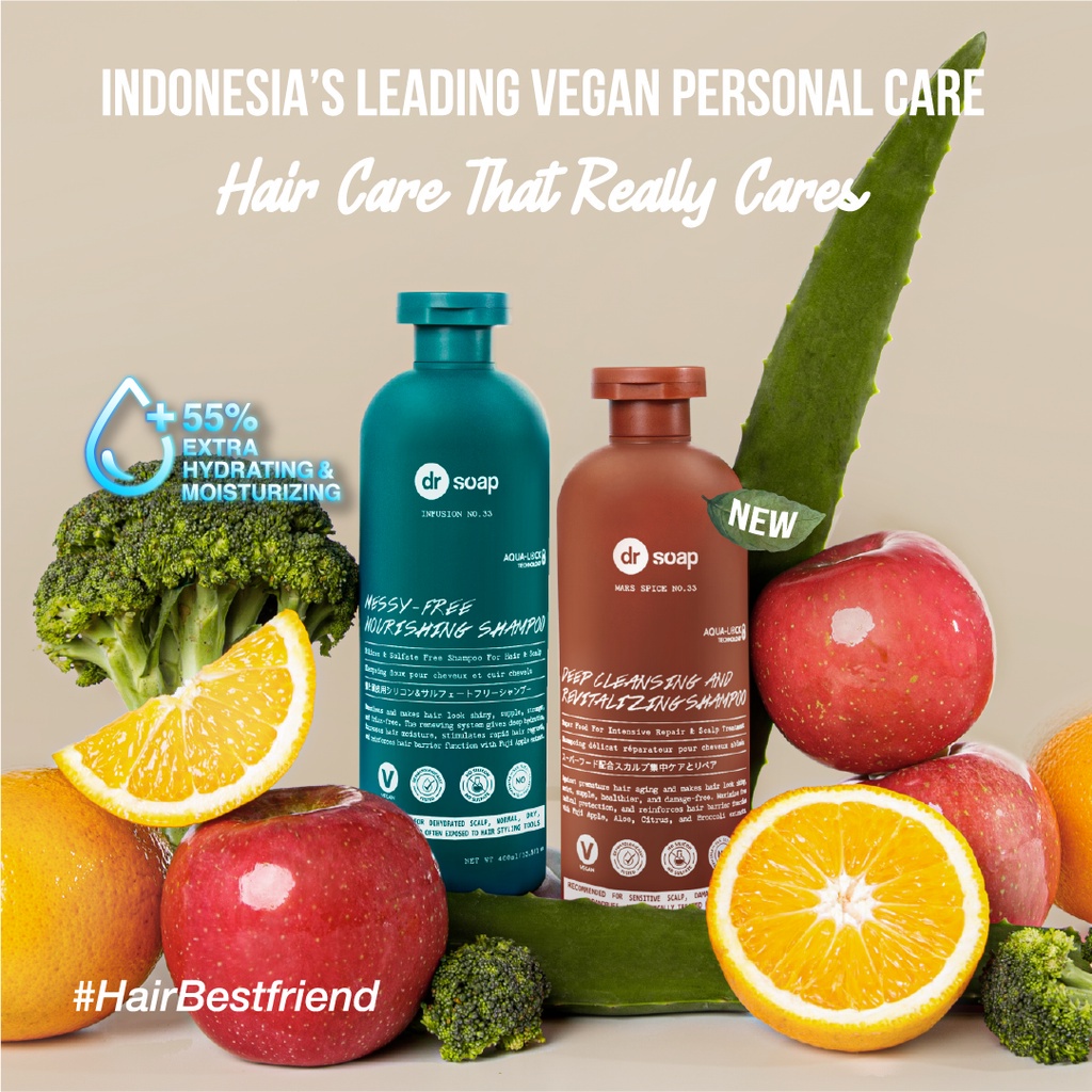 Jual DR SOAP DEEP CLEANSING AND REVITALIZING SHAMPOO / MESSY FREE ...