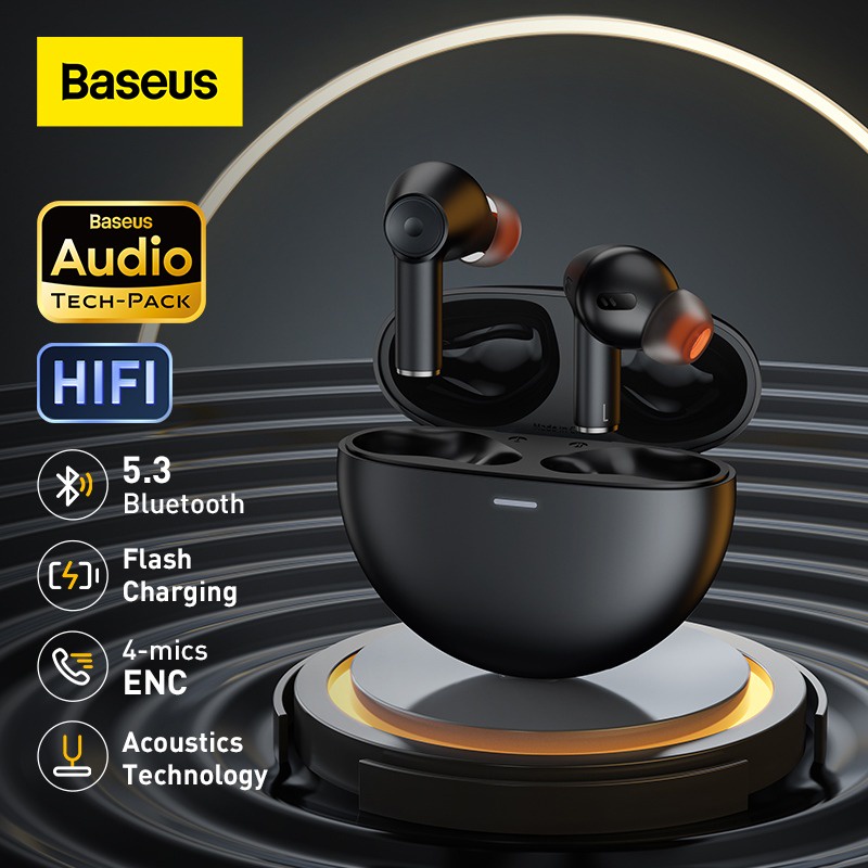 Jual Baseus TWS Bowie EX Earphone Wireless Bluetooth ENC Mic Noise ...