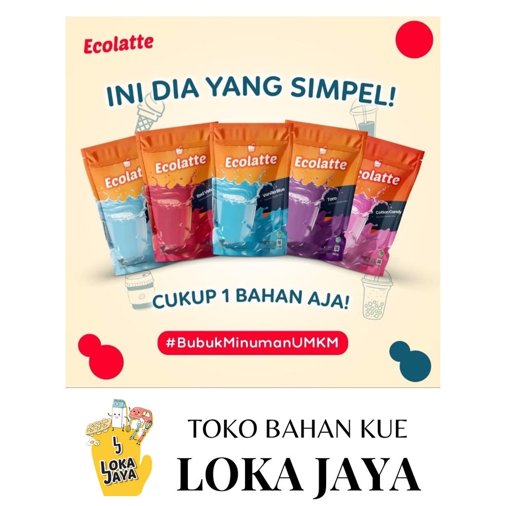 Jual ECOLATTE PREMIUM POWDER DRINK 1 KG (VARIAN ANEKA RASA) | Shopee ...