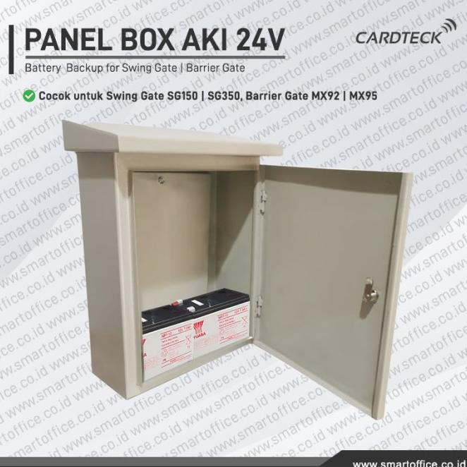 Jual Panel Box Battery Backup Aki 24V Automatic Gate Swing Sliding ...