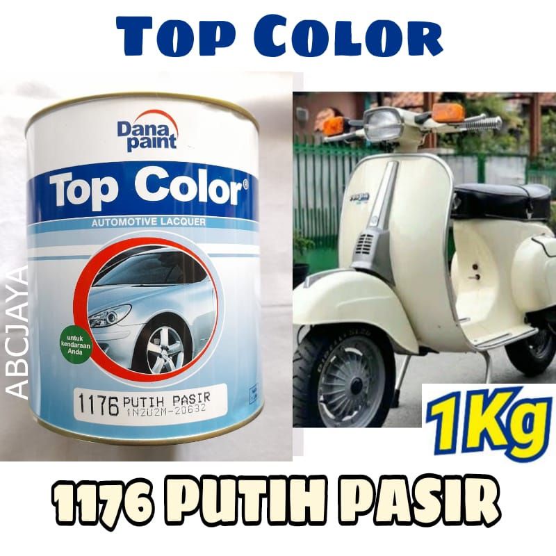 Jual Cat Danapaint Top Color 1176 Putih Pasir 1Kg Putih Tulang Duco ...