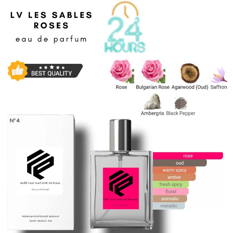 Jual LV Les Sables Roses TAHAN LAMA 24 JAM Fhan's Fragrances | Shopee ...
