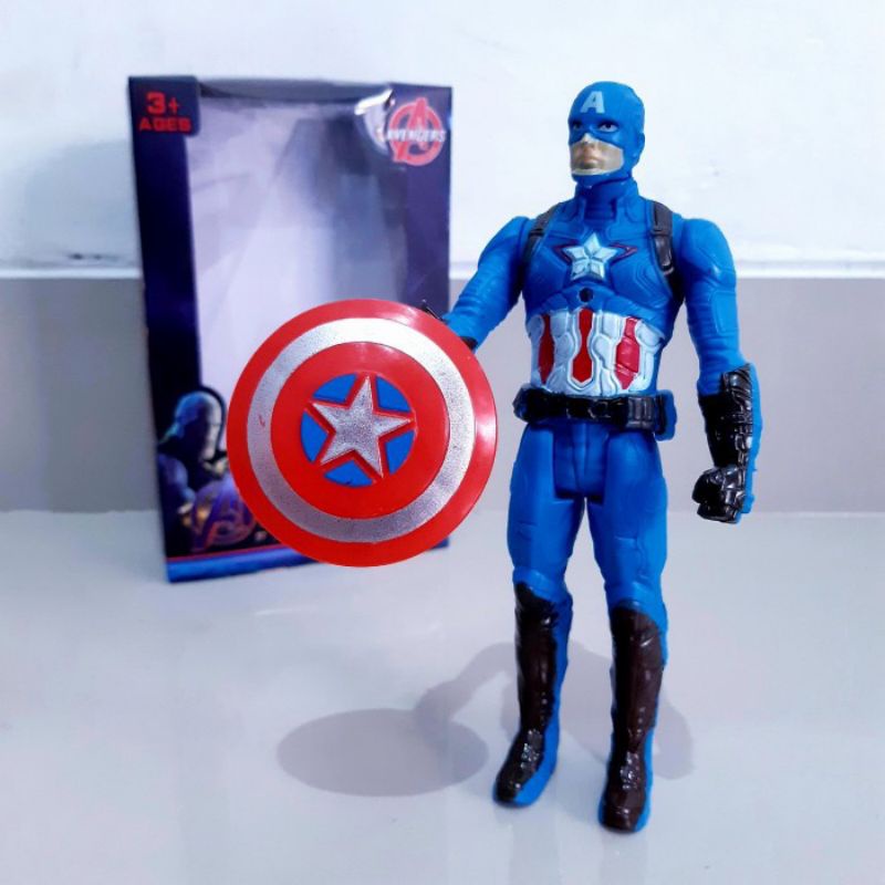 Jual Mainan Action Figure Captain America Anak - Miniatur karakter ...