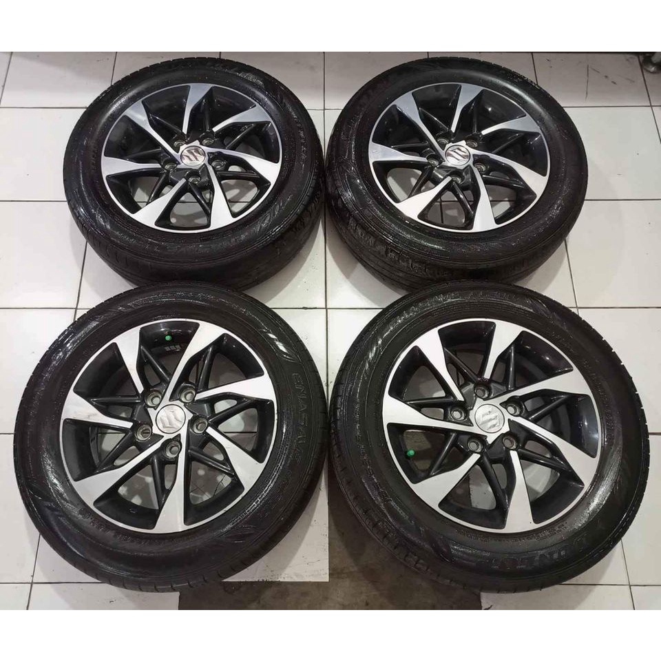 Jual VELG MOBIL SECOND STANDAR ERTIGA RING 15 PCD 5X114,3 + BAN 185 65 R15 | Shopee Indonesia