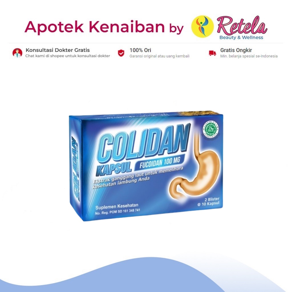 Jual COLIDAN FUCOIDAN 100MG 1 BLISTER 10 CAPSUL | Shopee Indonesia