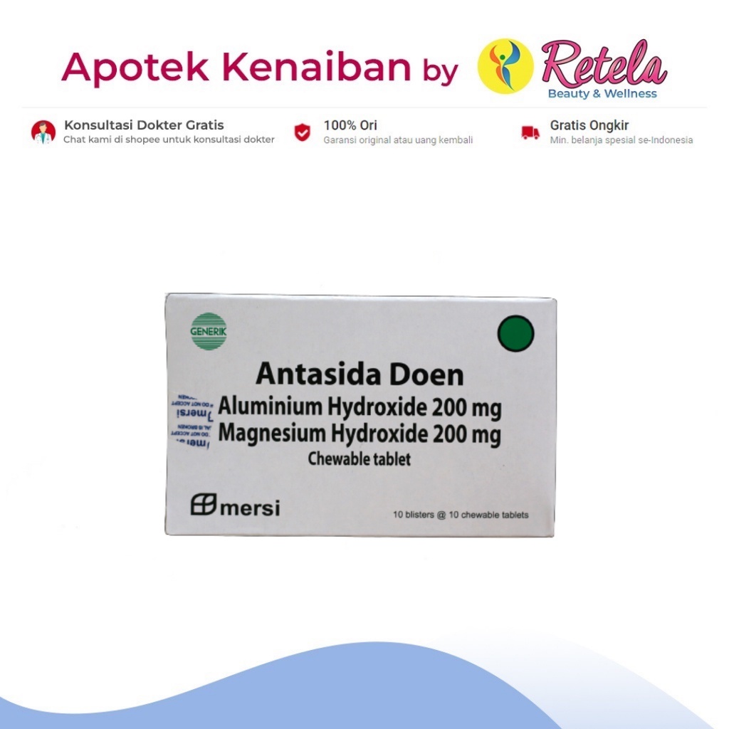 Jual ANTASIDA DOEN 1 STRIP @10 TAB | Shopee Indonesia