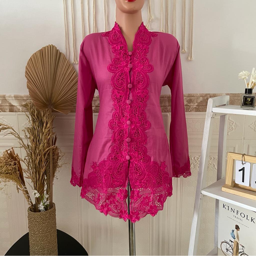 Jual Kebaya modern encim dewasa fuchsia m2 senada terlaris - Kebaya ...