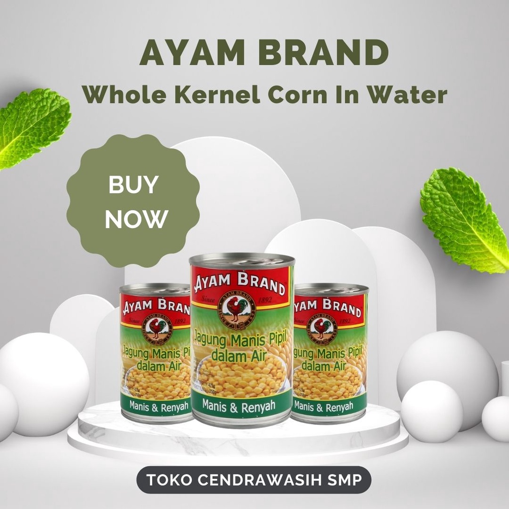 Jual Ayam Brand Whole kernel Corn In Water (Jagung manis dalam kemasan ...