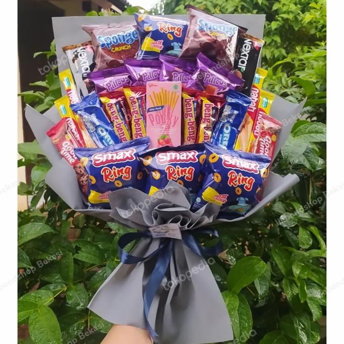Jual BUKET SNACK BESAR PREMIUM/ULTAH/SIDANG/WISUDA/ANNIVERSARY | Shopee ...