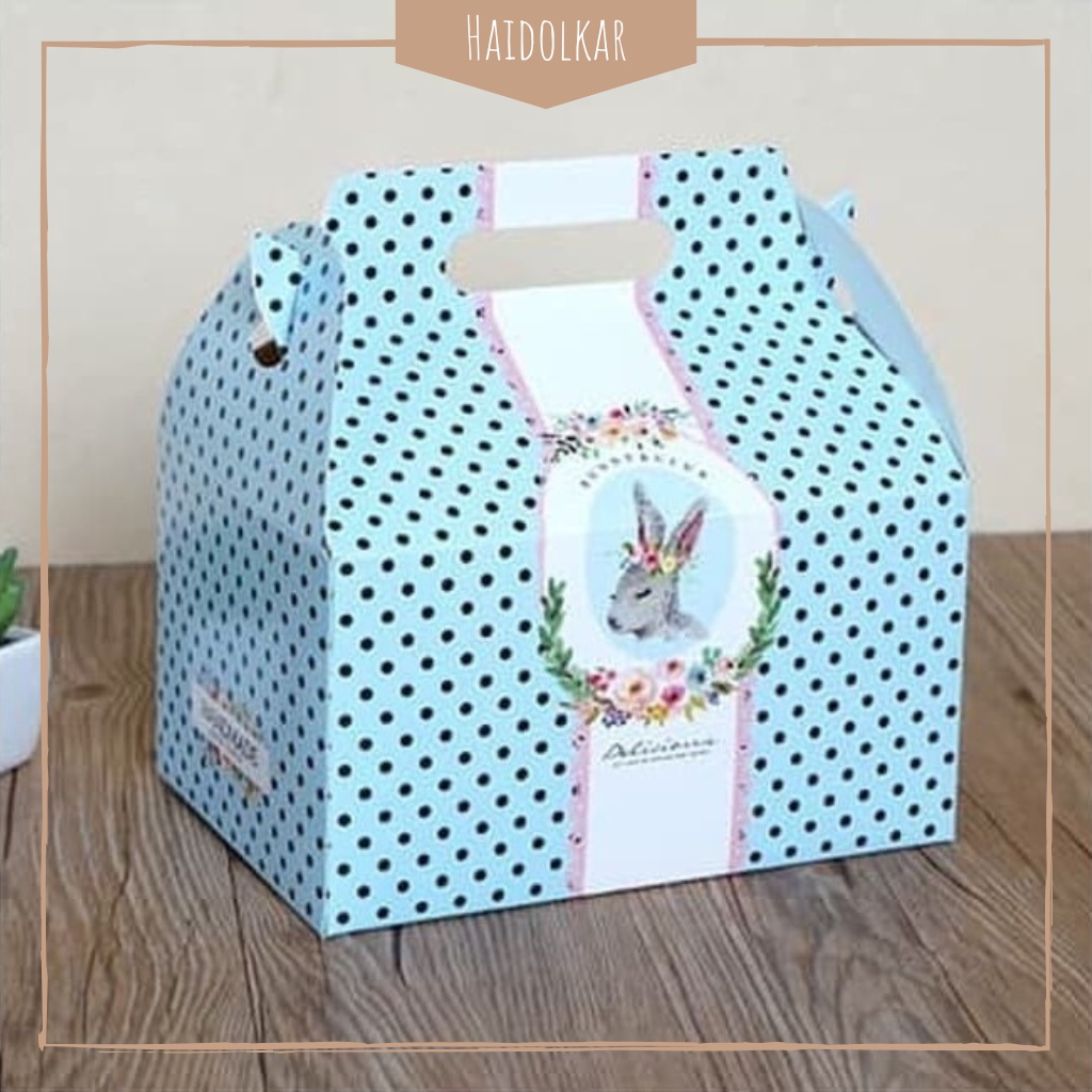 Jual Kotak Kue Box Packaging Roti Kotak Hampers Rabbit Box Bingkisan ...