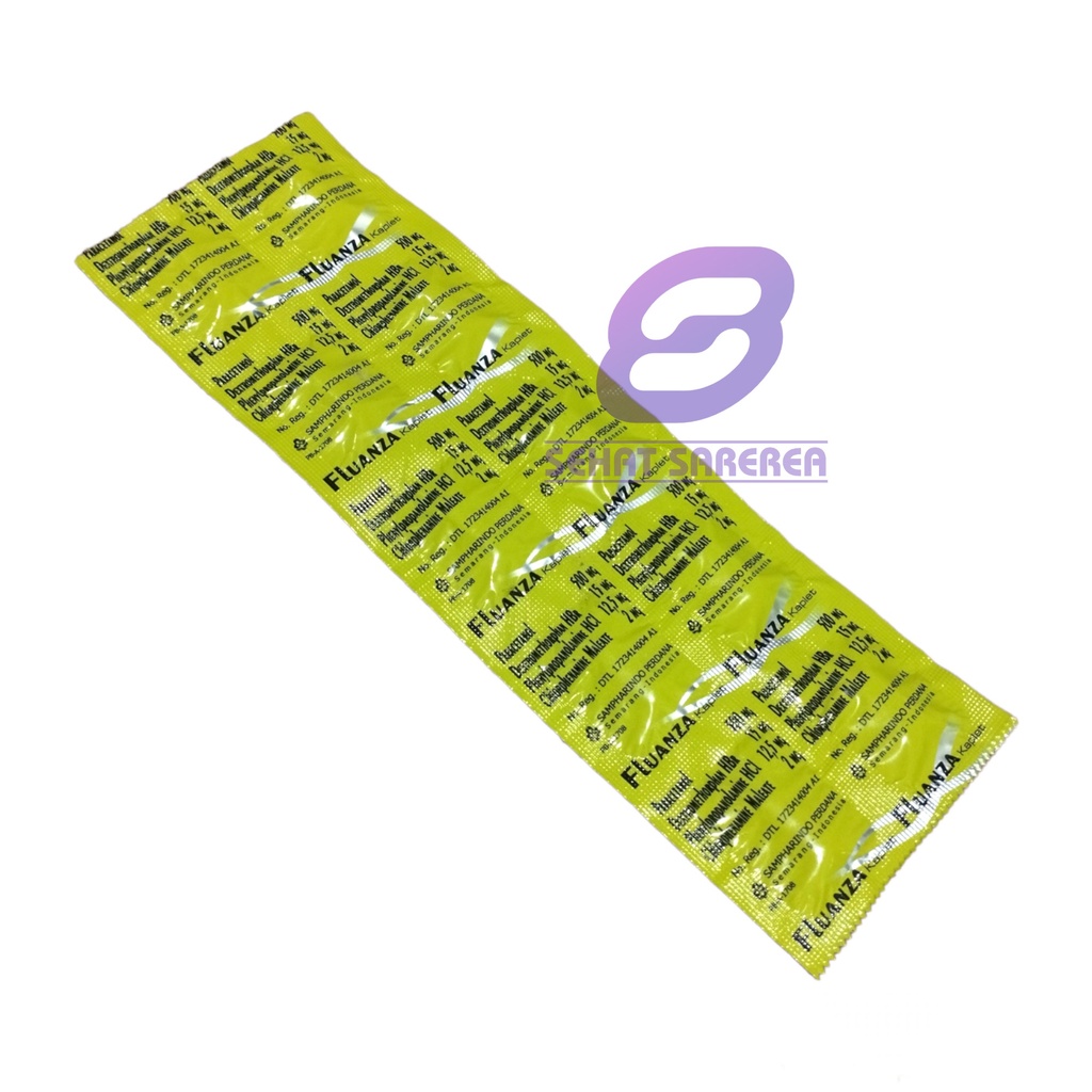 Jual Fluanza Strip 10 Kaplet Meredakan gejala flu | Shopee Indonesia