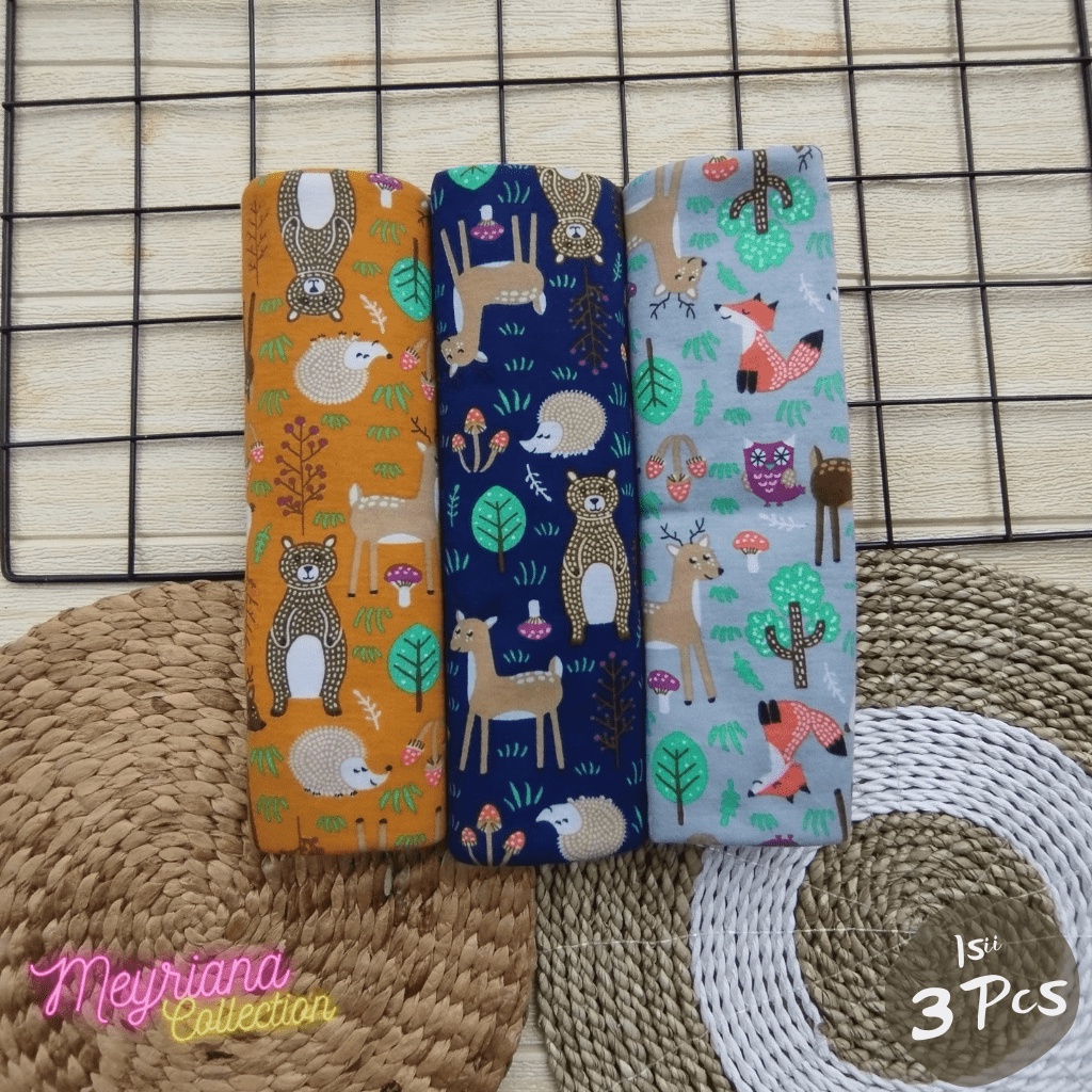 Jual 3 Pcs Kain Bedong Bayi Pernel Bayi Baru Lahir Motif Printing ...