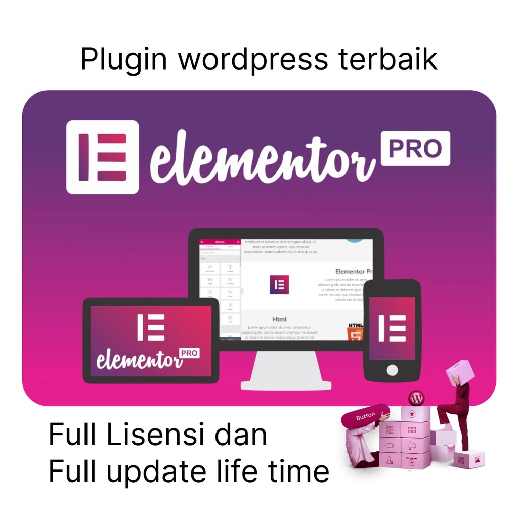 Jual Plug Elementor Pro wordpress terbaru dan sudah ada container toolsnya | Shopee Indonesia