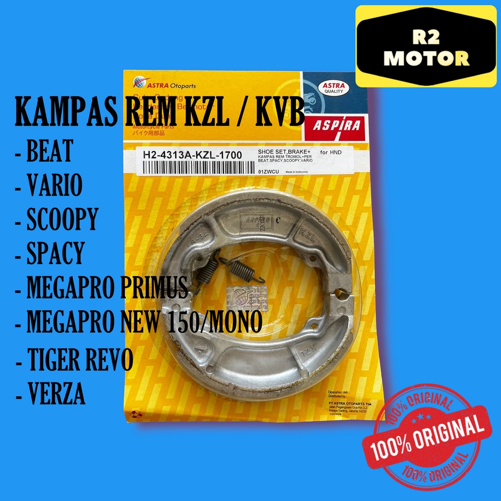 Jual KAMPAS REM TROMOL BELAKANG PLUS PER KZL KVB BEAT VARIO SCOOPY ...