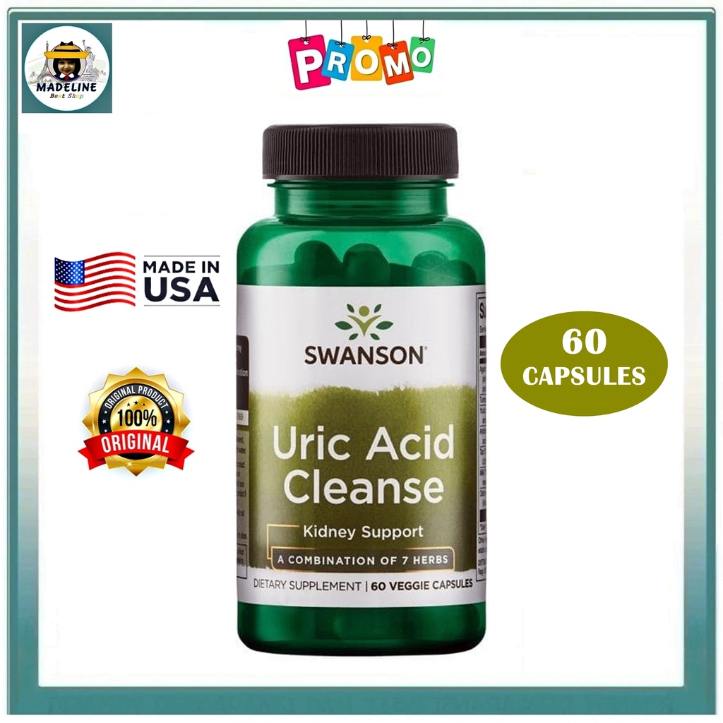 Jual Swanson Uric Acid Cleanse 60 Capsules - Asam Urat | Shopee Indonesia