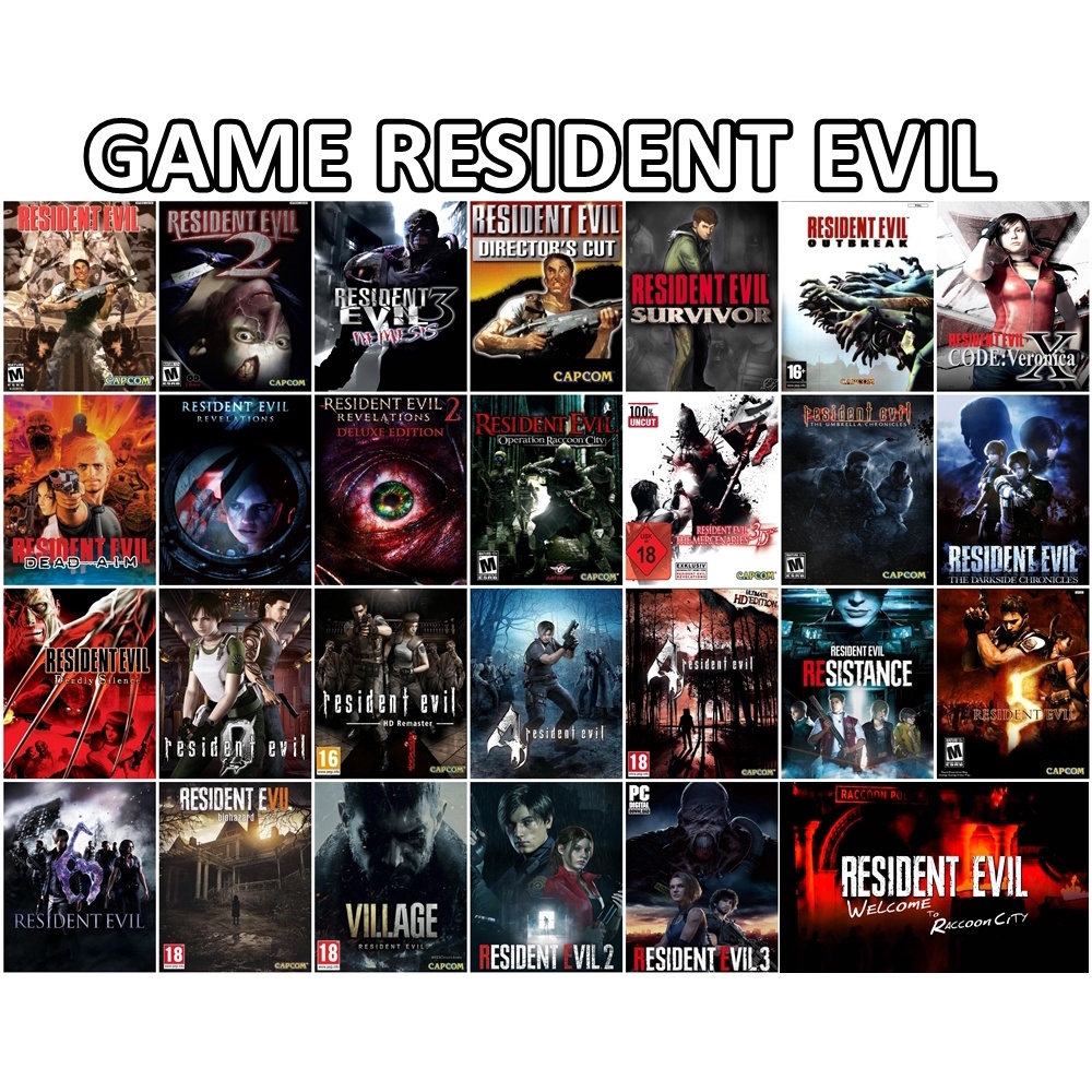 Jual Resident Evil Game untuk Komputer PC Laptop KOLEKSI LENGKAP ...