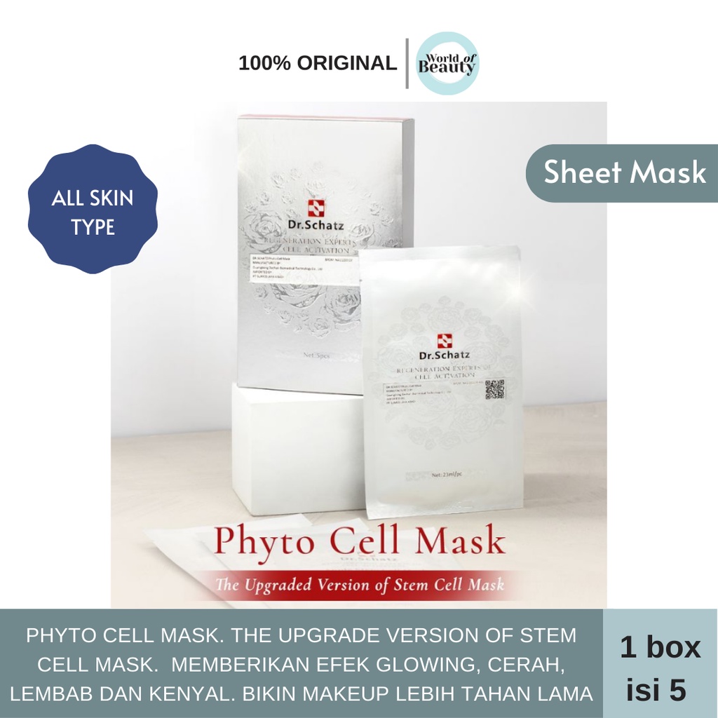 Jual WOBS | ORIGINAL DR SCHATZ PHYTO CELL MASK/STEM CELL MASK (New Packaging) (New Formula ...