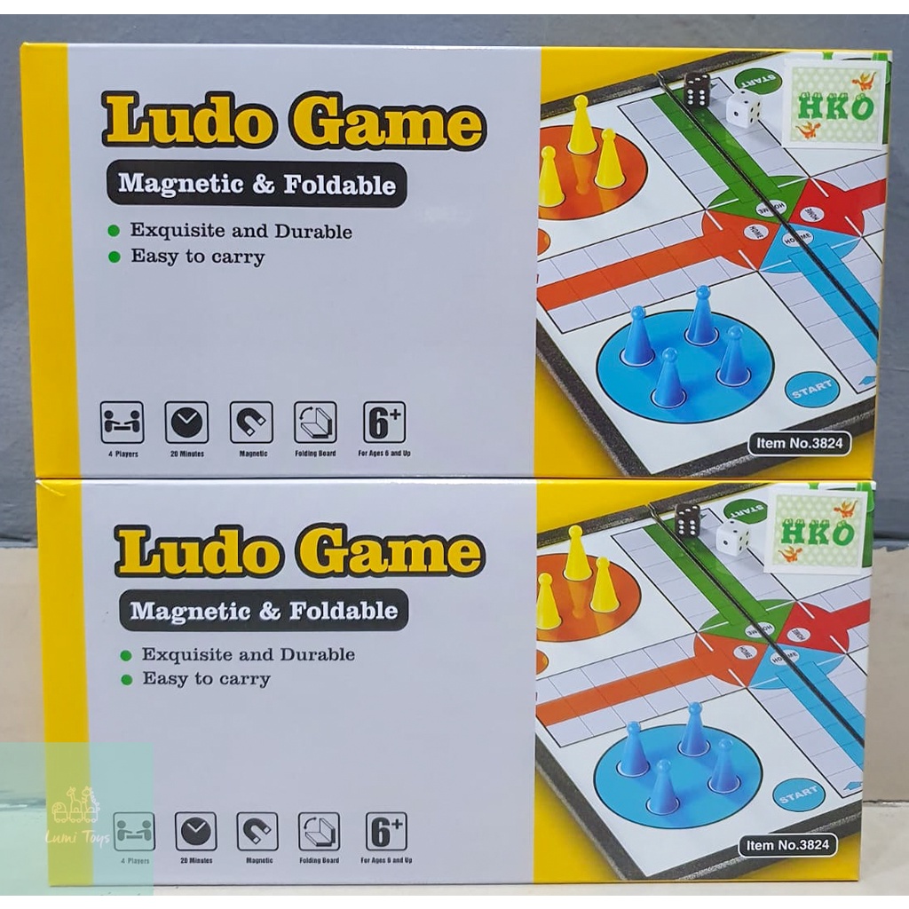 Jual Mainan Anak Family Game Board Game Ludo Magnetic & Foldable SS204 ...