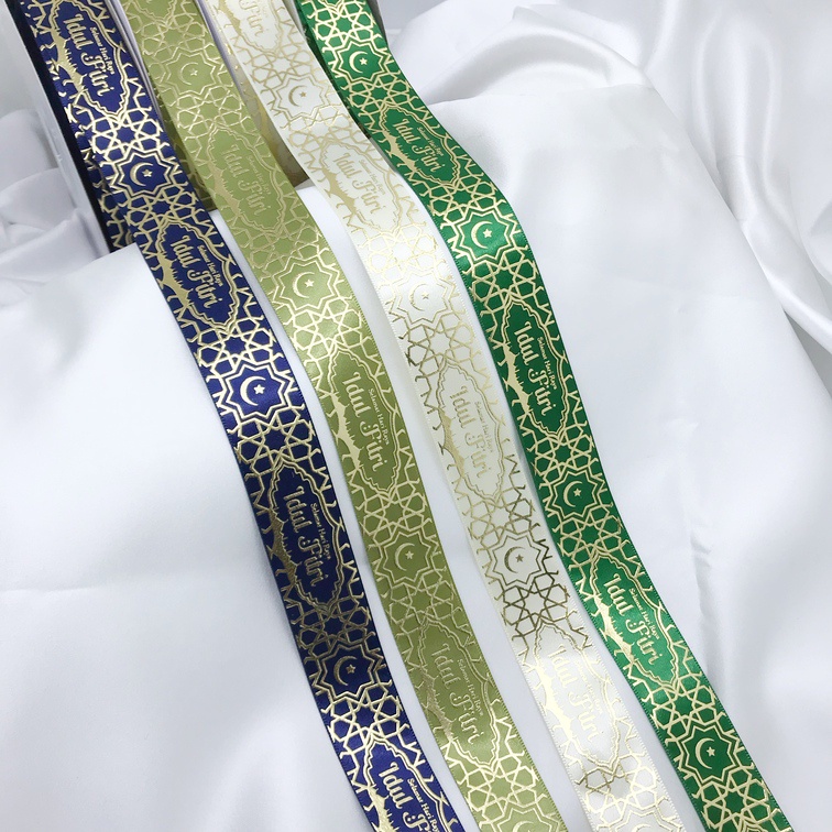 Jual [PREMIUM] Pita LEBARAN Eid Idul Fitri Hijau/Green/Ijo Krem/Cream ...