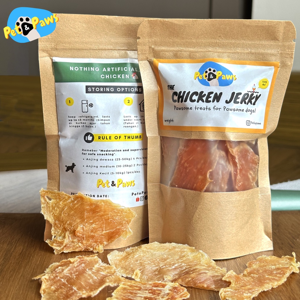 Jual PetnPaws Chicken Jerky Snack (100gr)| Snack Anjing Sehat | Jerky ...