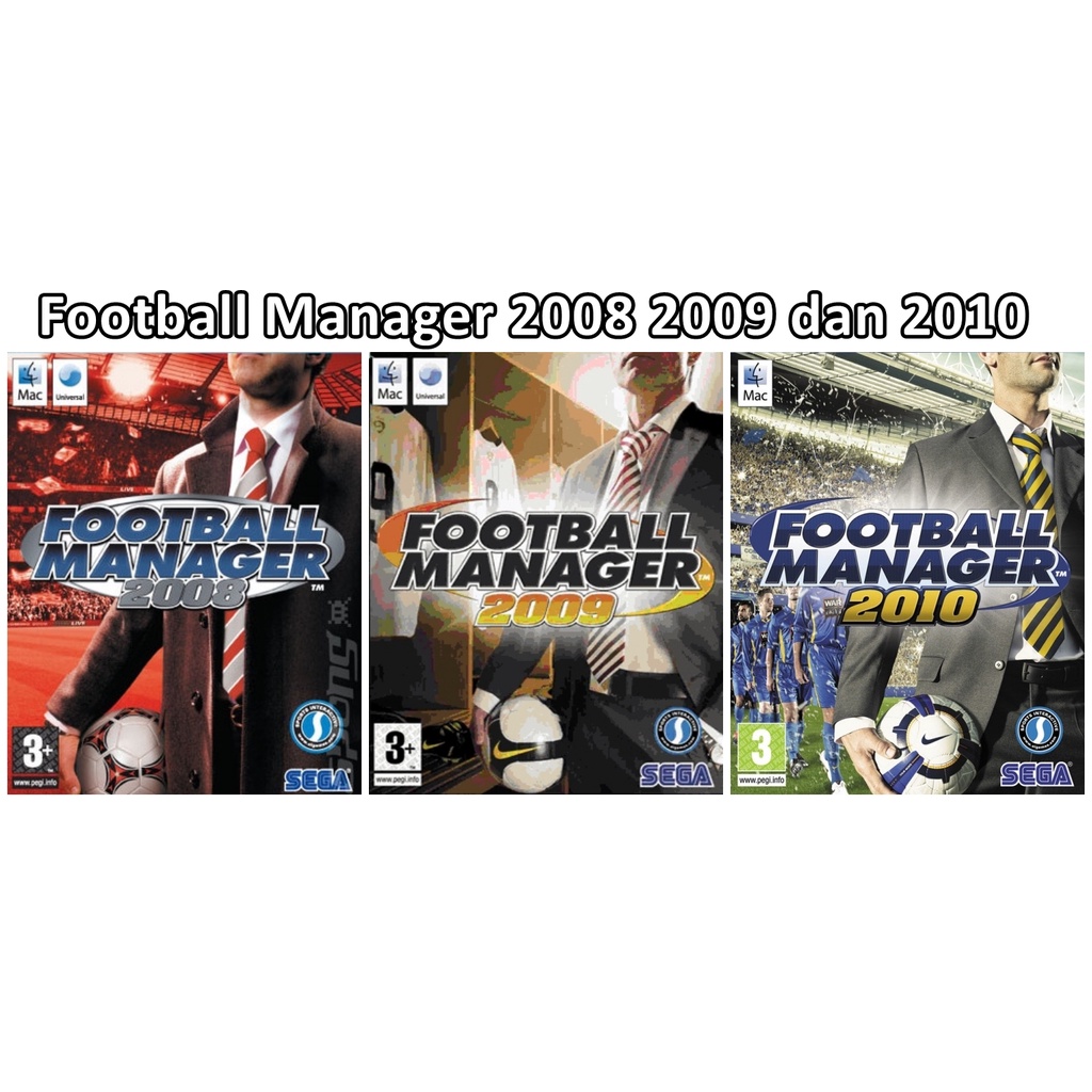Jual Football Manager 2008 2009 dan 2010 untuk Komputer PC Laptop ISI 3 ...
