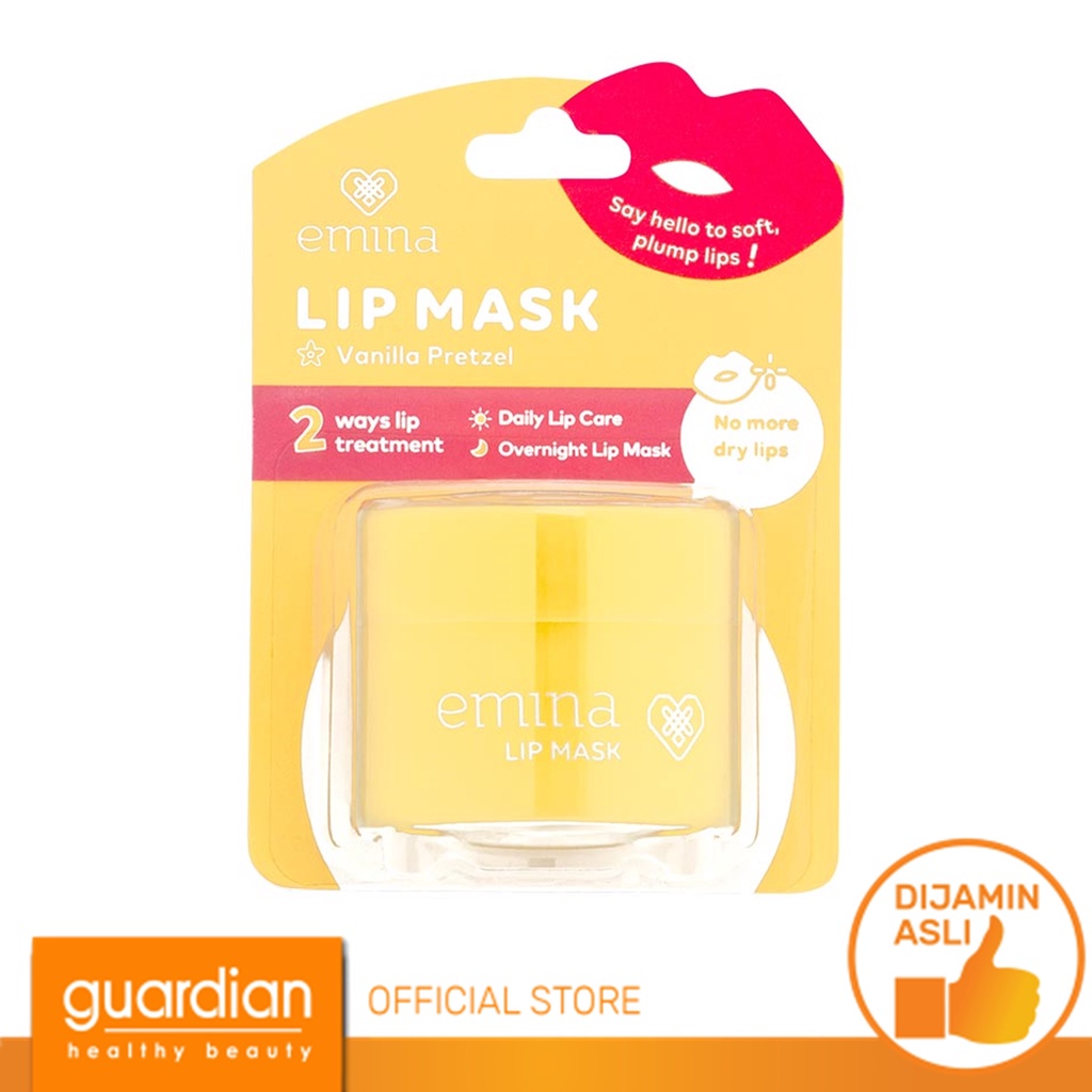 Jual EMINA Lip Mask 9g - Vanilla Pretzel Masker Perawatan Bibir Lembab ...