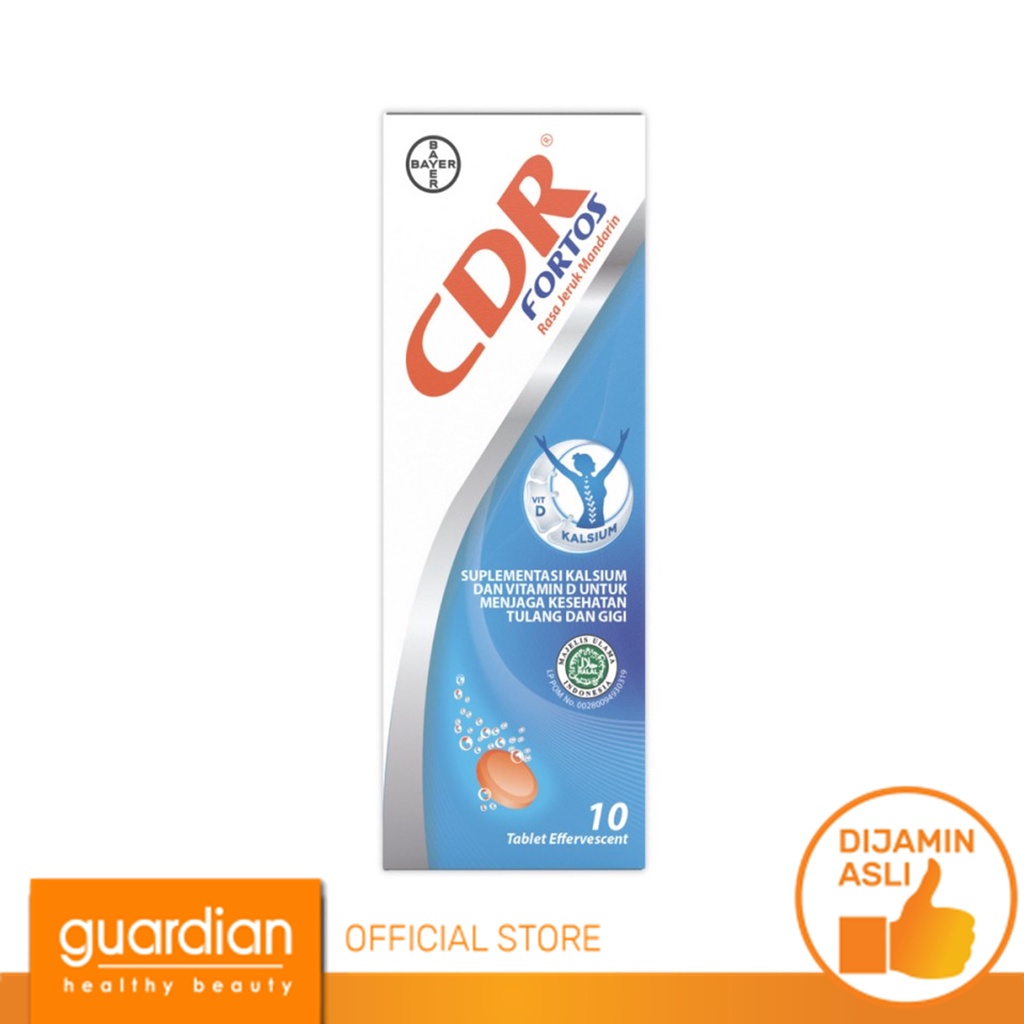 Jual CDR Calcium-D-Redoxon Fortos Suplemen Kalsium 10 Tablet | Shopee ...